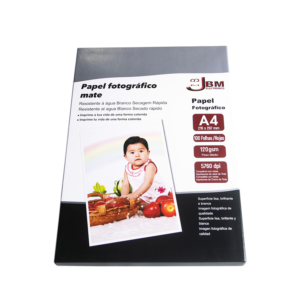Papel fotografico mate A4 – JBM
