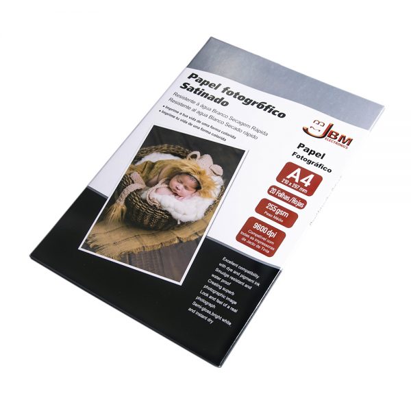 Papel fotografico satinado A4 – JBM